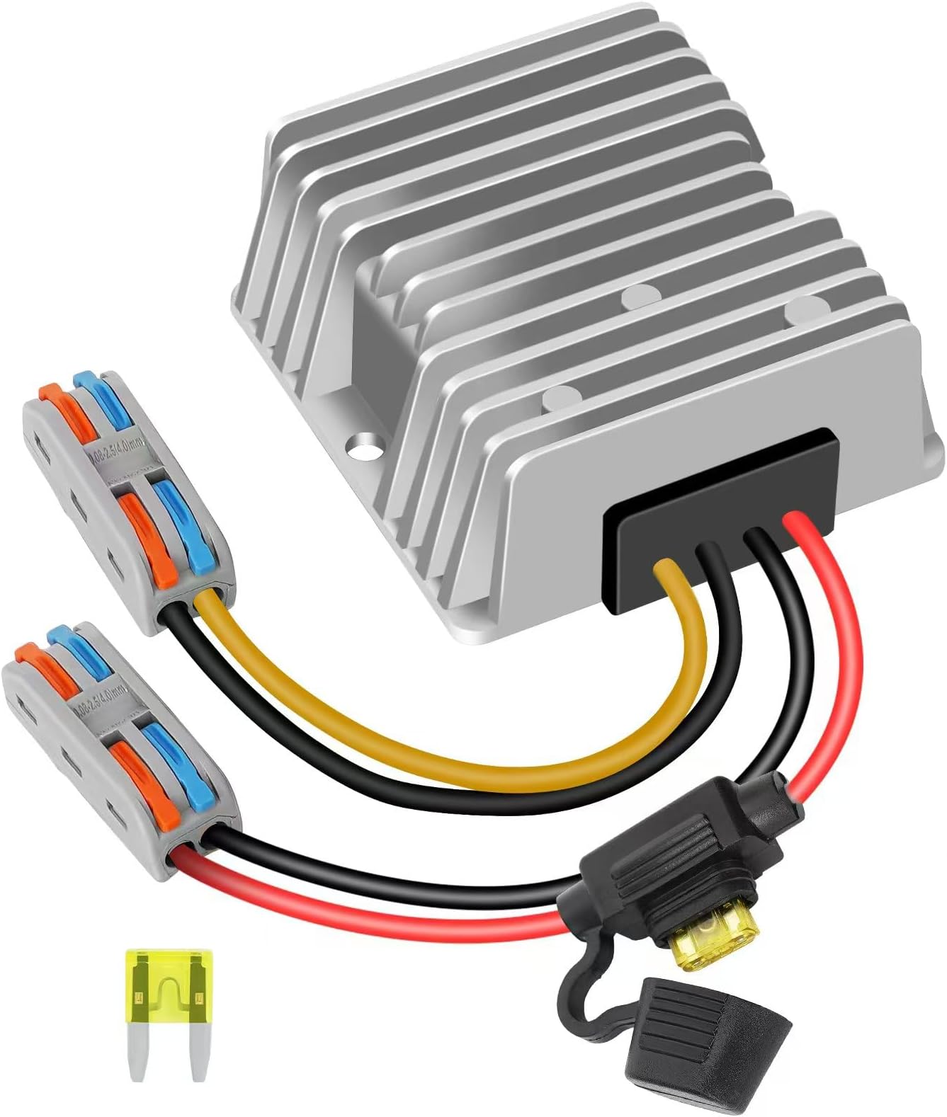 Amazon.com: 12V 20A 240W with Fuse 36V 48V to 12V Voltage Converter ...