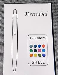 Amazon.com : Drenubal Ballpoint Pen, Black Fine Point Smooth Writing ...