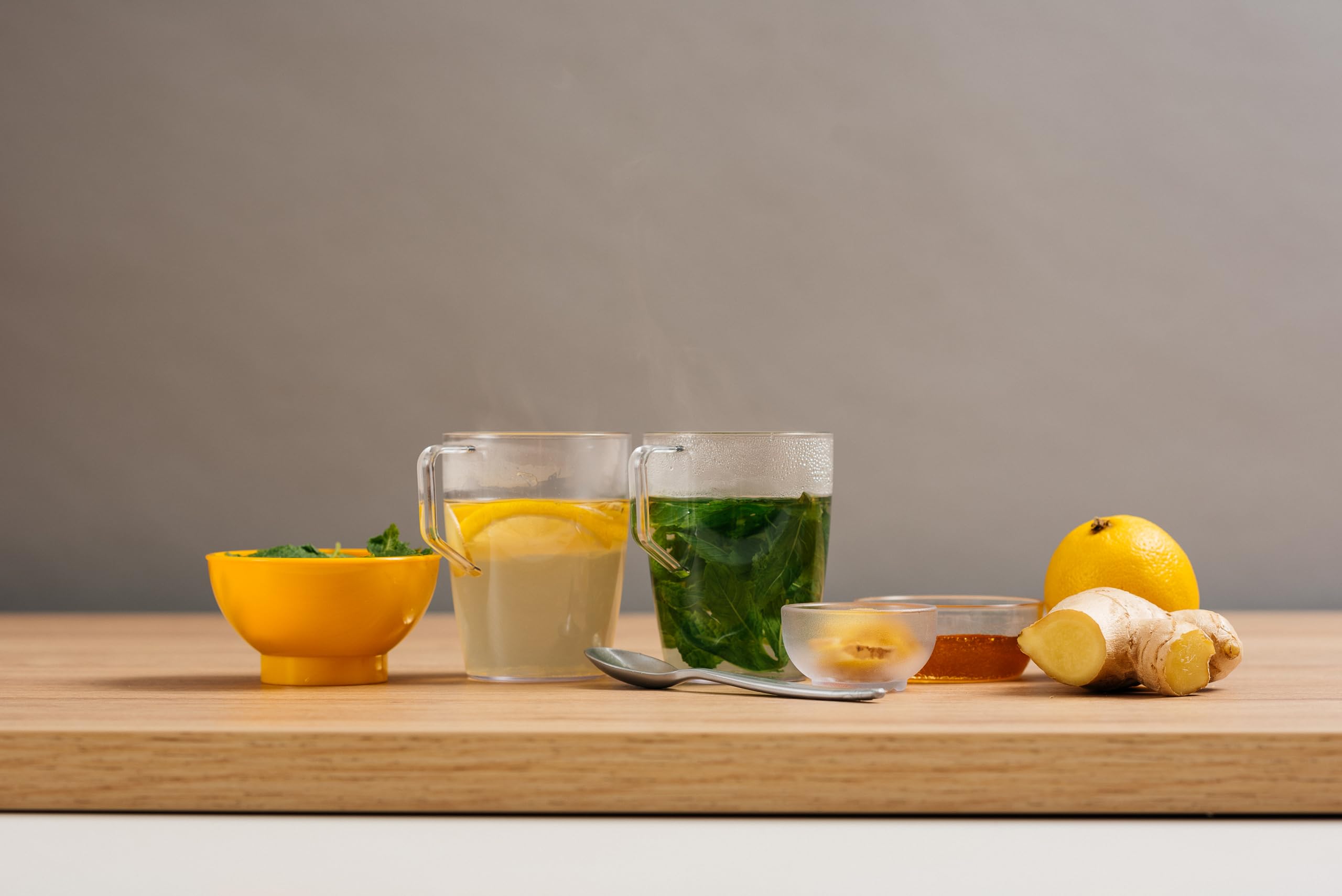 Harfield Beakers Mugs with Handle (Yellow 280ml) Pack of 4 Virtually ...