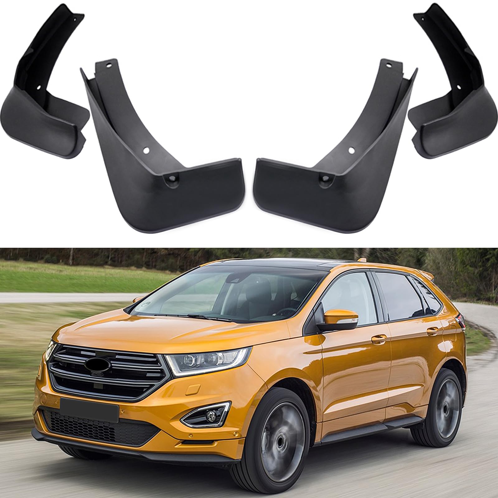 Amazon.com: MOERTIFEI Car Mudguard Fender Mud Flaps Splash Guards ...