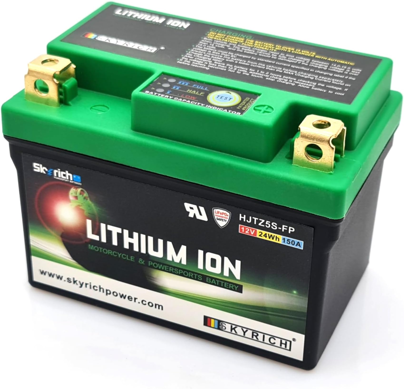 HJTZ5S-FP Lithium-Ion Battery Compatible With KTM SX SXF EXC XC Ultra ...