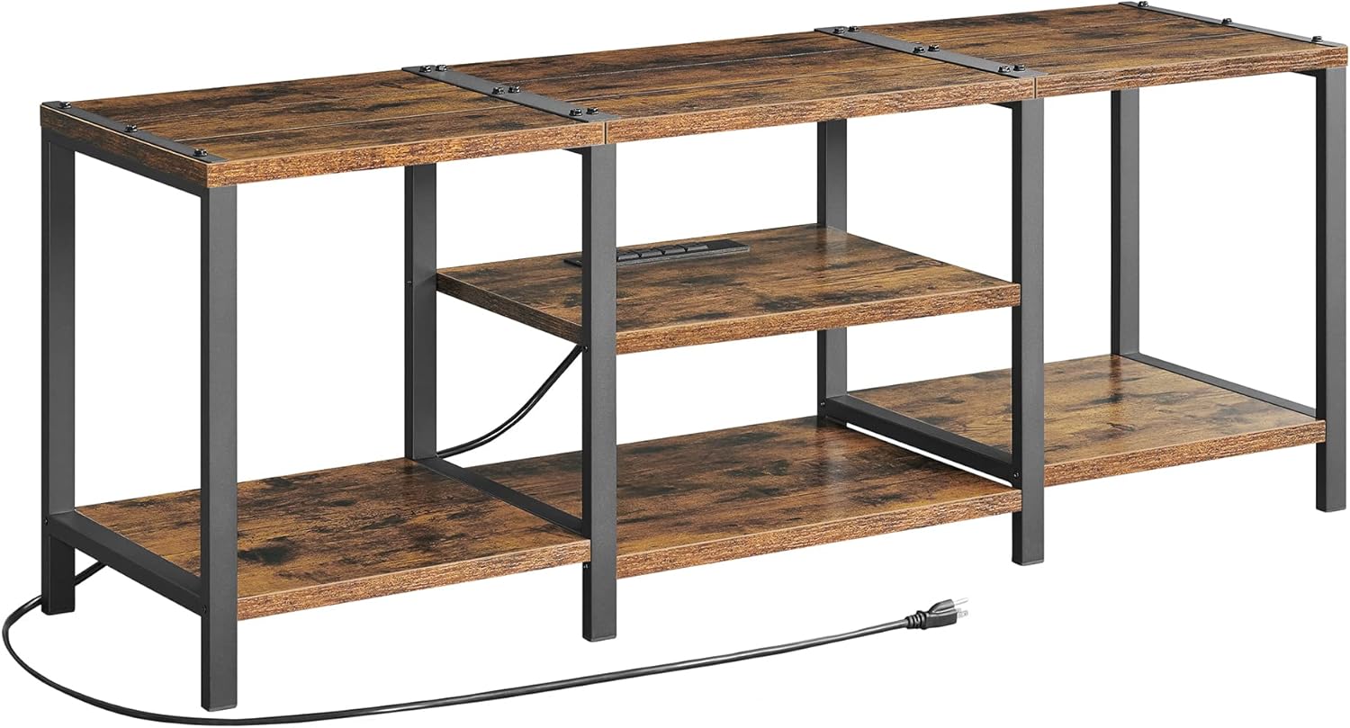 Amazon.com: Hzuaneri TV Stand with Charging Station for TVs up to 65 ...