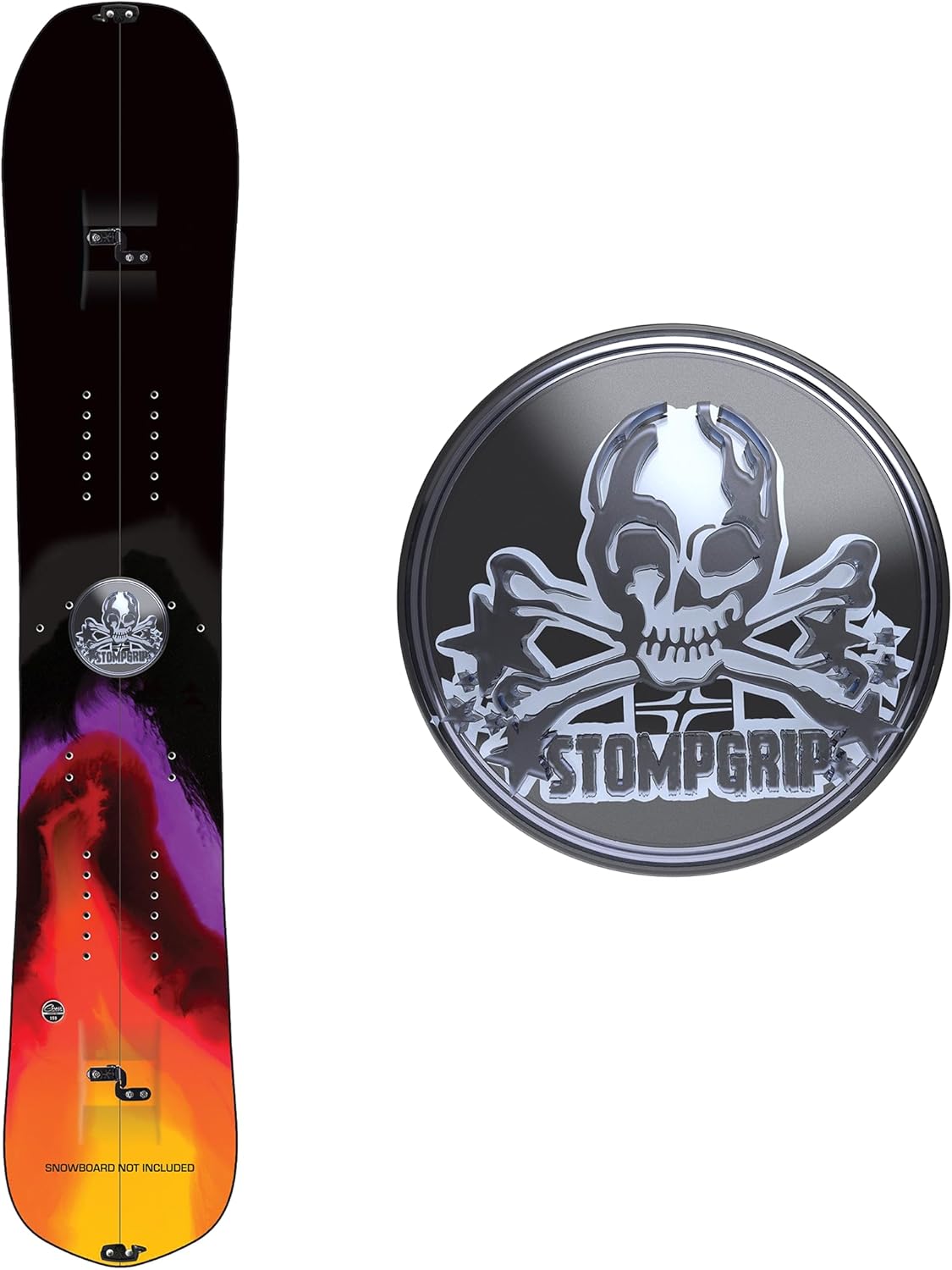 Amazon.com : Stompgrip Premium Snowboard Stomp Pad | Skull & Crossbones ...