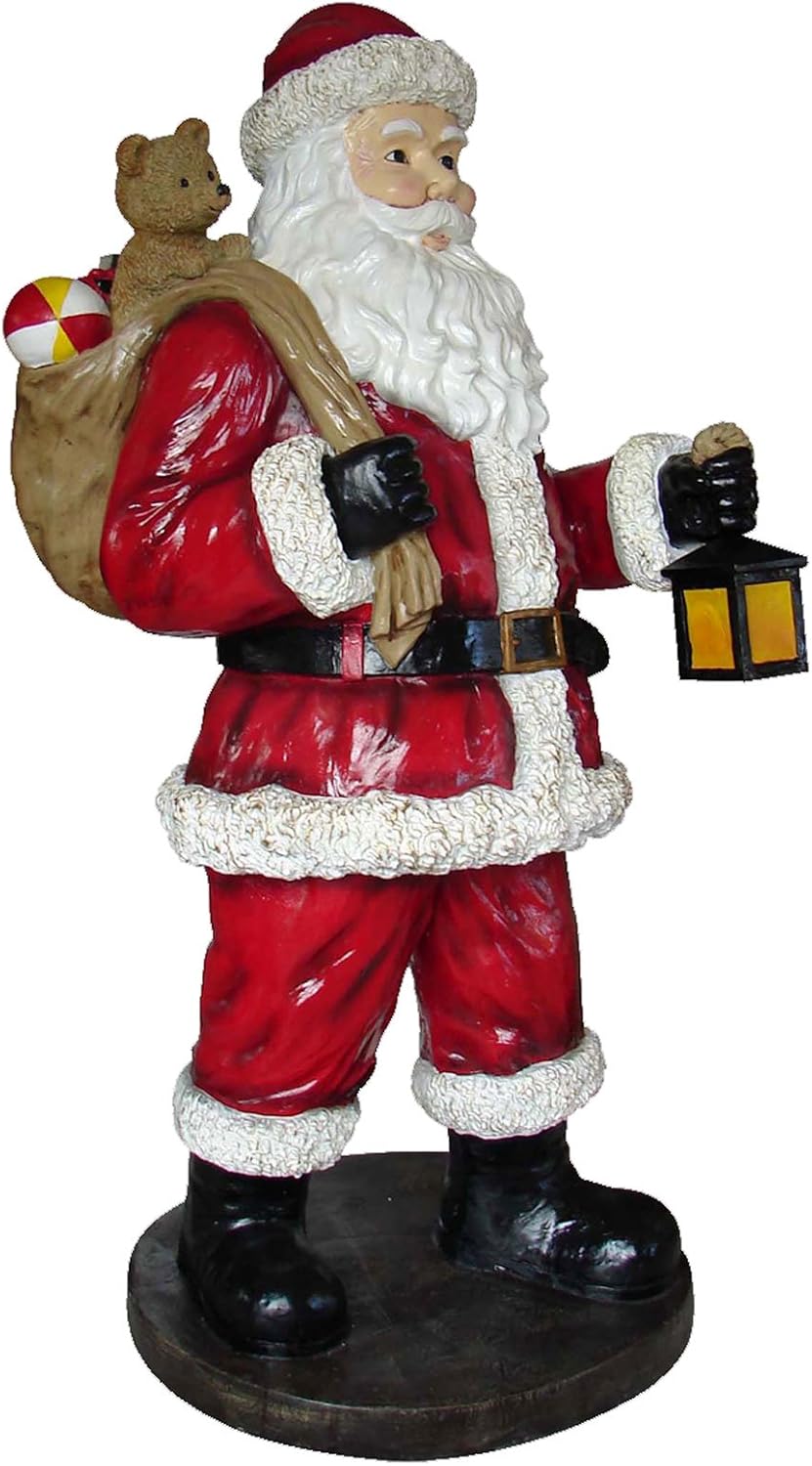 Amazon.com: Large Life Size Santa Claus with Toy Bag [DS 55-5002 ...
