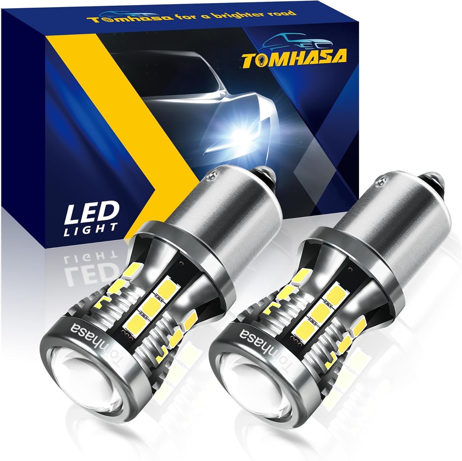 Amazon.com: Tomhasa 1156 LED Bulbs Backup Reverse Light, 6000K Bright ...