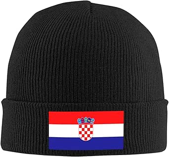 (Croatia) Flag Knitted Hat (Croatia) Knit Caps Beanie Croatian Skull ...