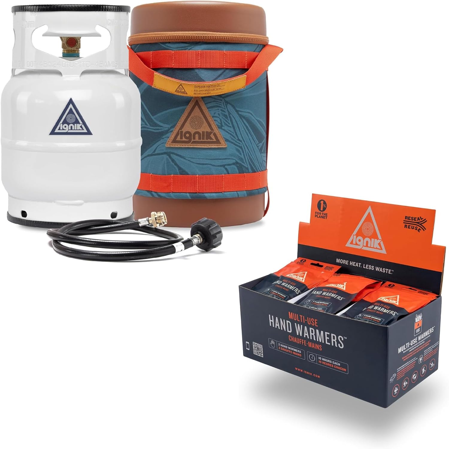 Amazon.com: Ignik Gas Growler Deluxe 5-Pound + Hand Warmers 30 Pairs ...