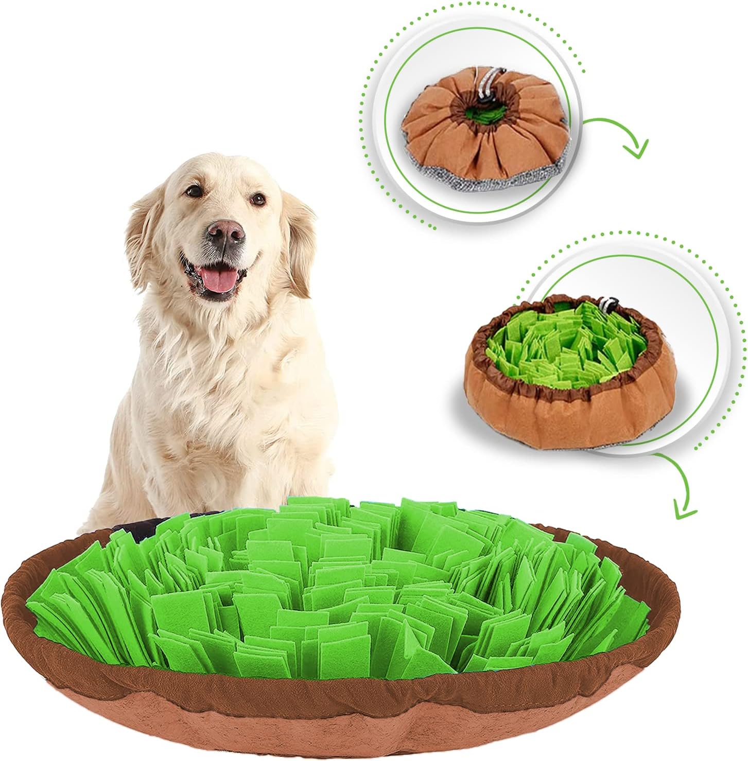Snuffle Mat for Dogs & Puppies - Washable Training Puzzle Toy for Large ...
