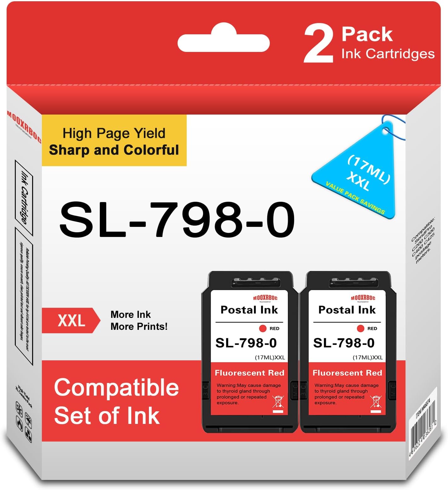 Amazon.com: CRANBOLY 2-Pack Replacement Compatible SL‑798‑0 Red ...
