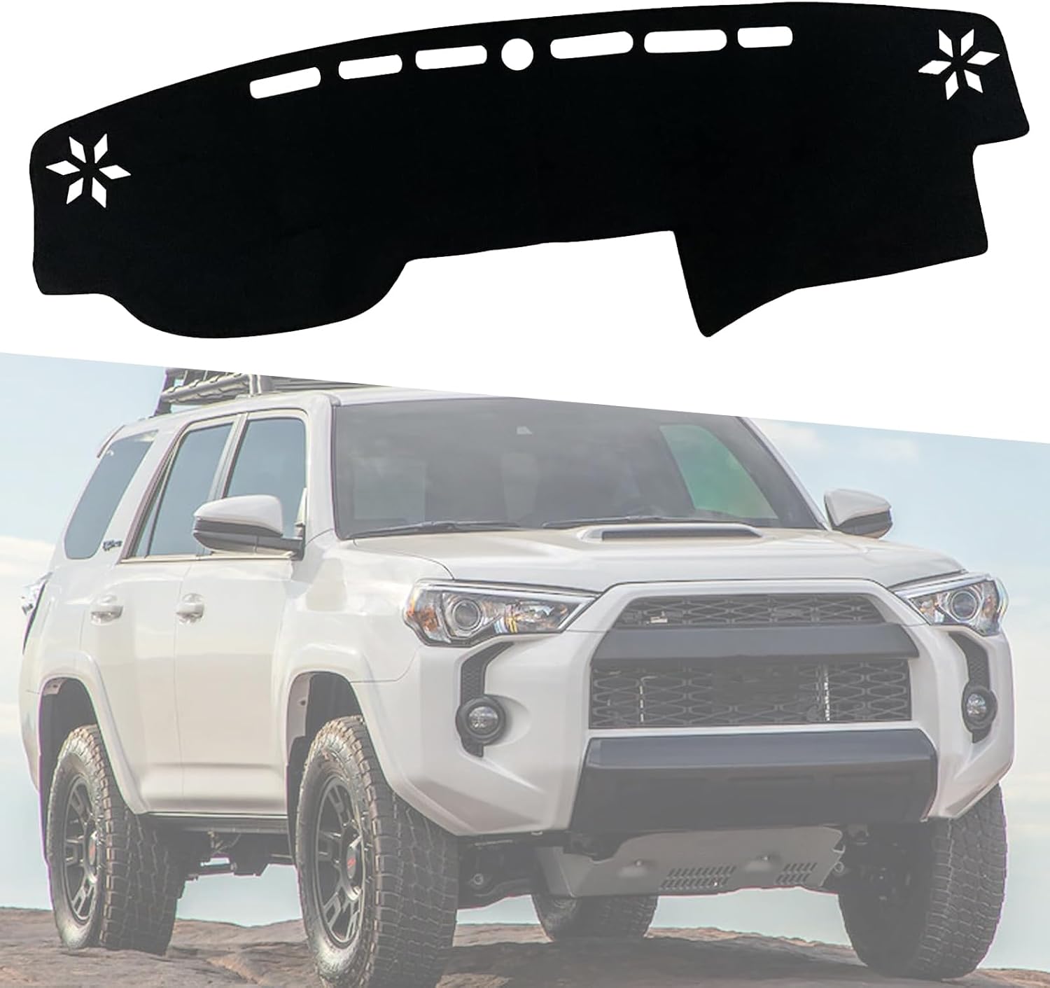 Amazon.com: Black Dash Mat Protector Compatible with Toyota 4Runner ...
