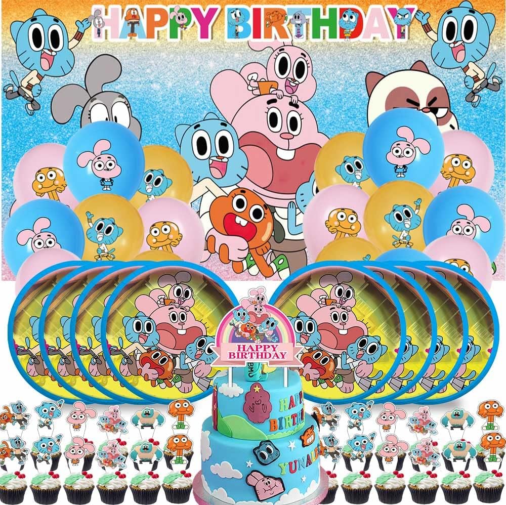 Amazon.com: The Amazing World of Gumball Party Supplies Plates ...