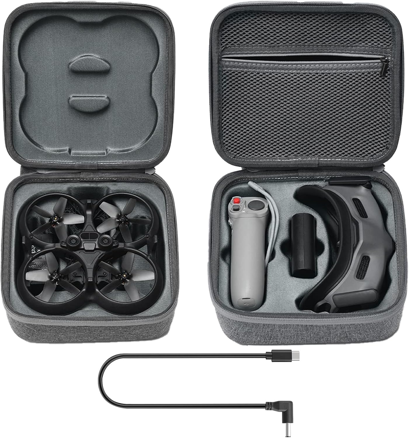 Amazon.com: iEago RC Avata Case for DJI Avata with Type C Battery Power ...