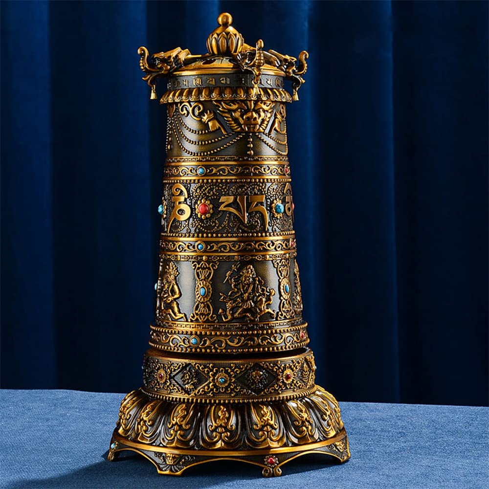 Buy ZCBYBT Plug-In Electric Prayer Wheel, Tibetan-Style Home Prayer ...