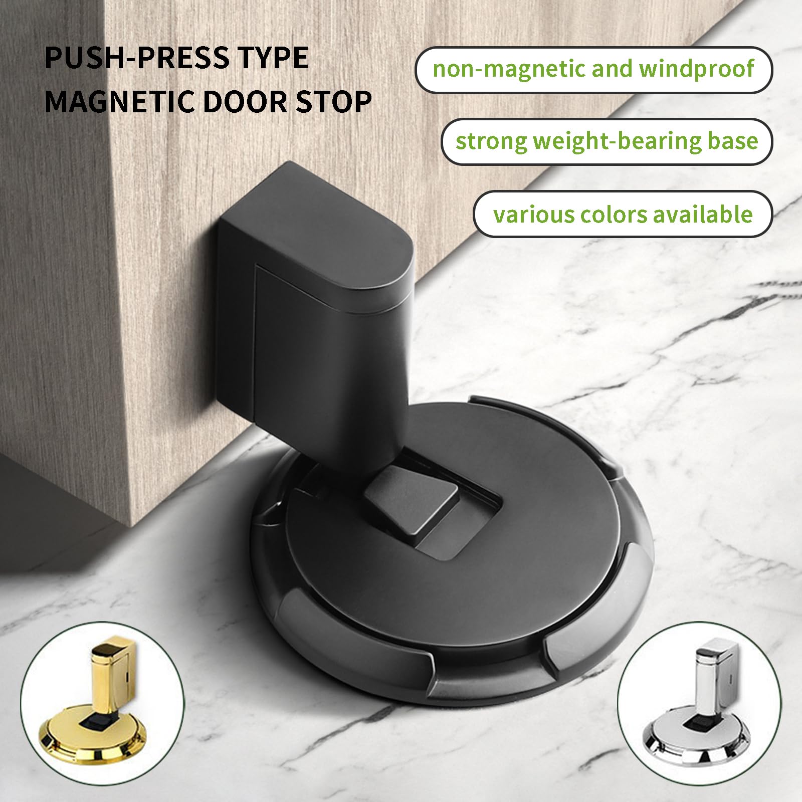 Snapklik.com : Magnetic Floor Door Stop Stoppers: Magnet Door Stop