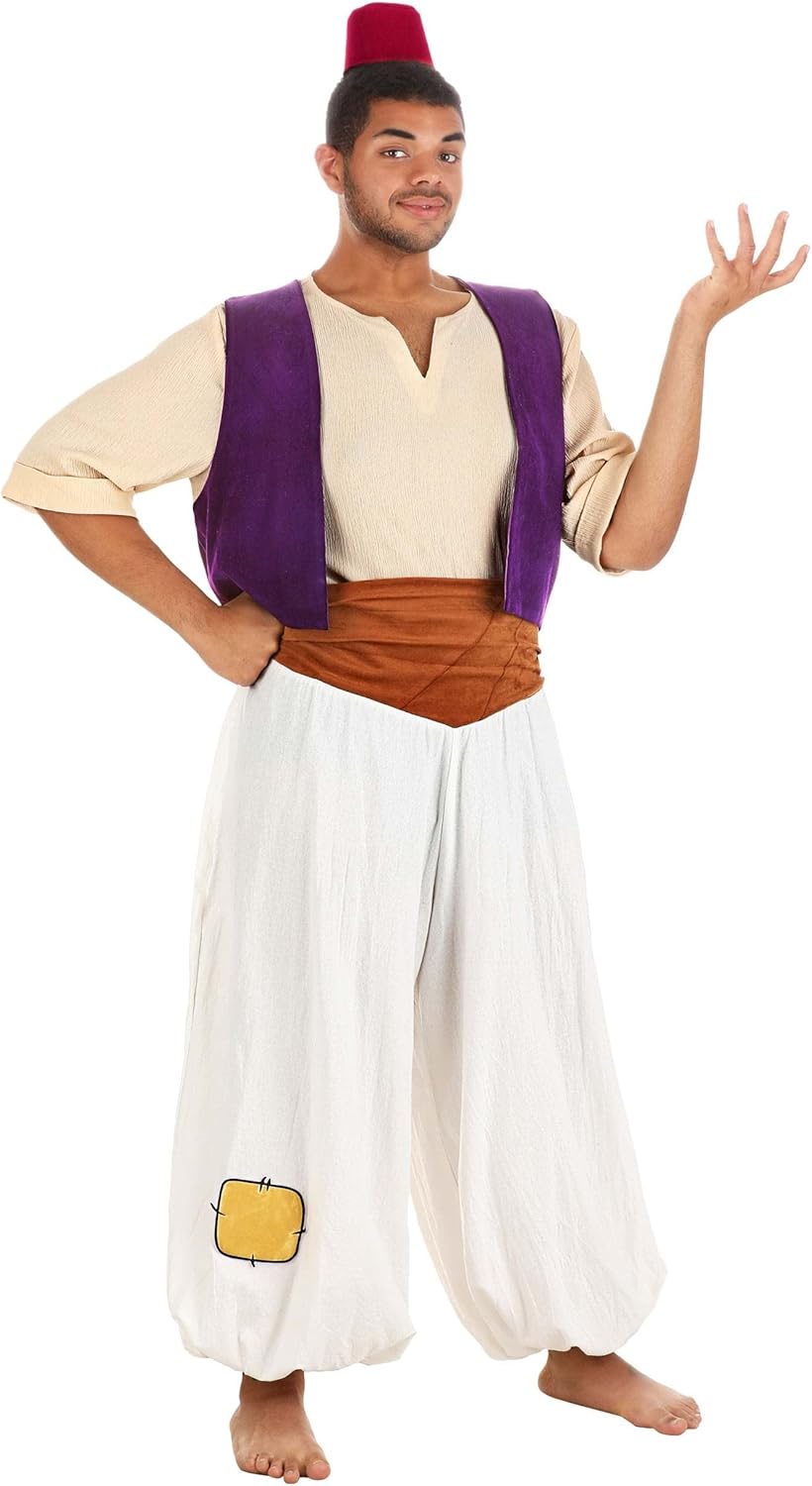 Amazon.com: Plus Size Disney Aladdin Deluxe Street Rat Costume ...