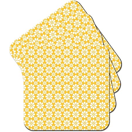 Cooksmart Pack of 4 Coasters, Mustard, one : Amazon.co.uk: Home & Kitchen