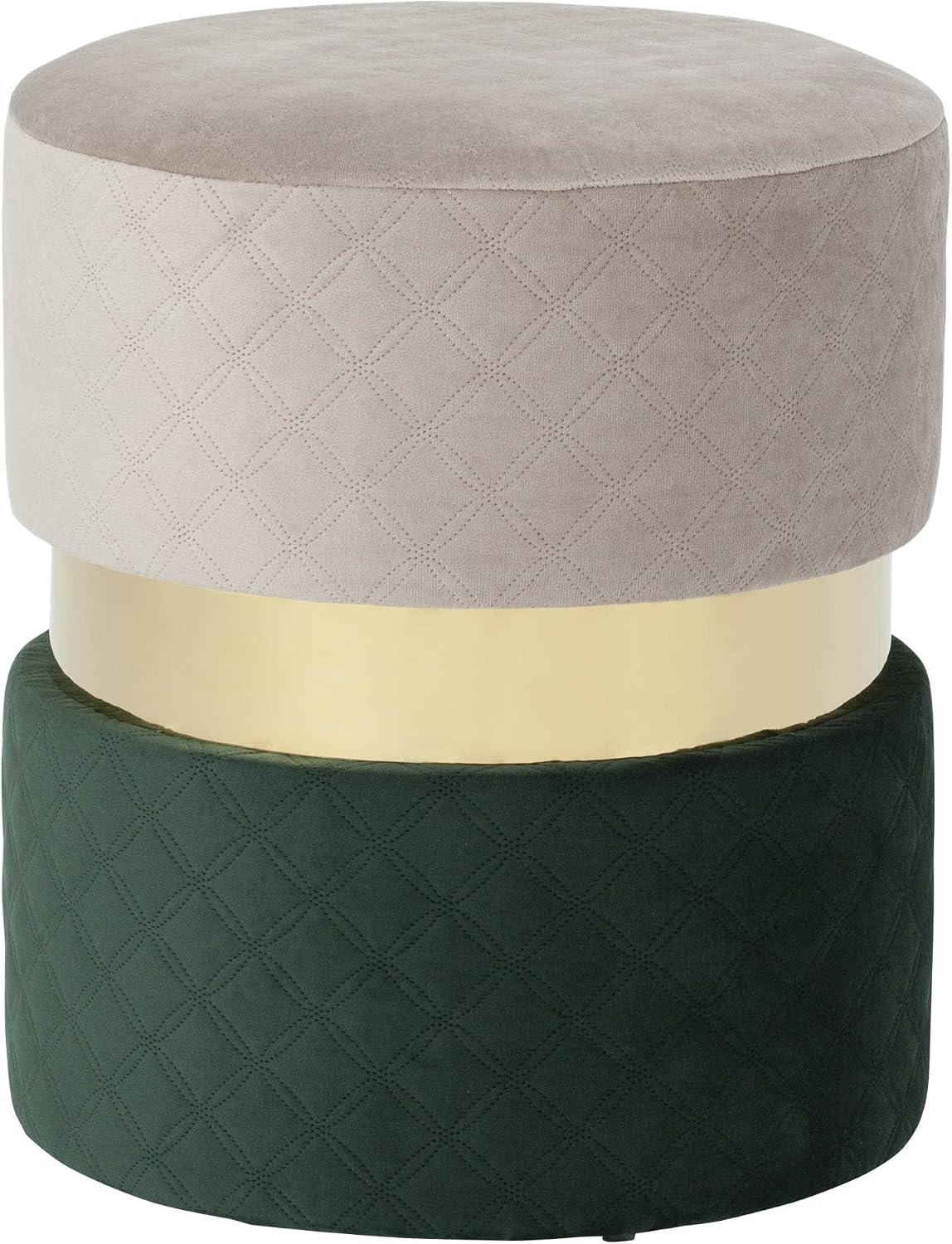 Amazon.com: Francfranc Franc Gem Stool Gray x Green Chair Makeup Stool ...