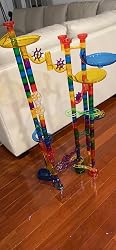 Amazon.com: Meland Marble Run - 208Pcs Marble Maze Game Building Toy ...