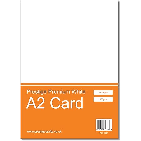 Prestige Premium Super Thick A2 White 500gsm Craft Card - Extra Thick ...