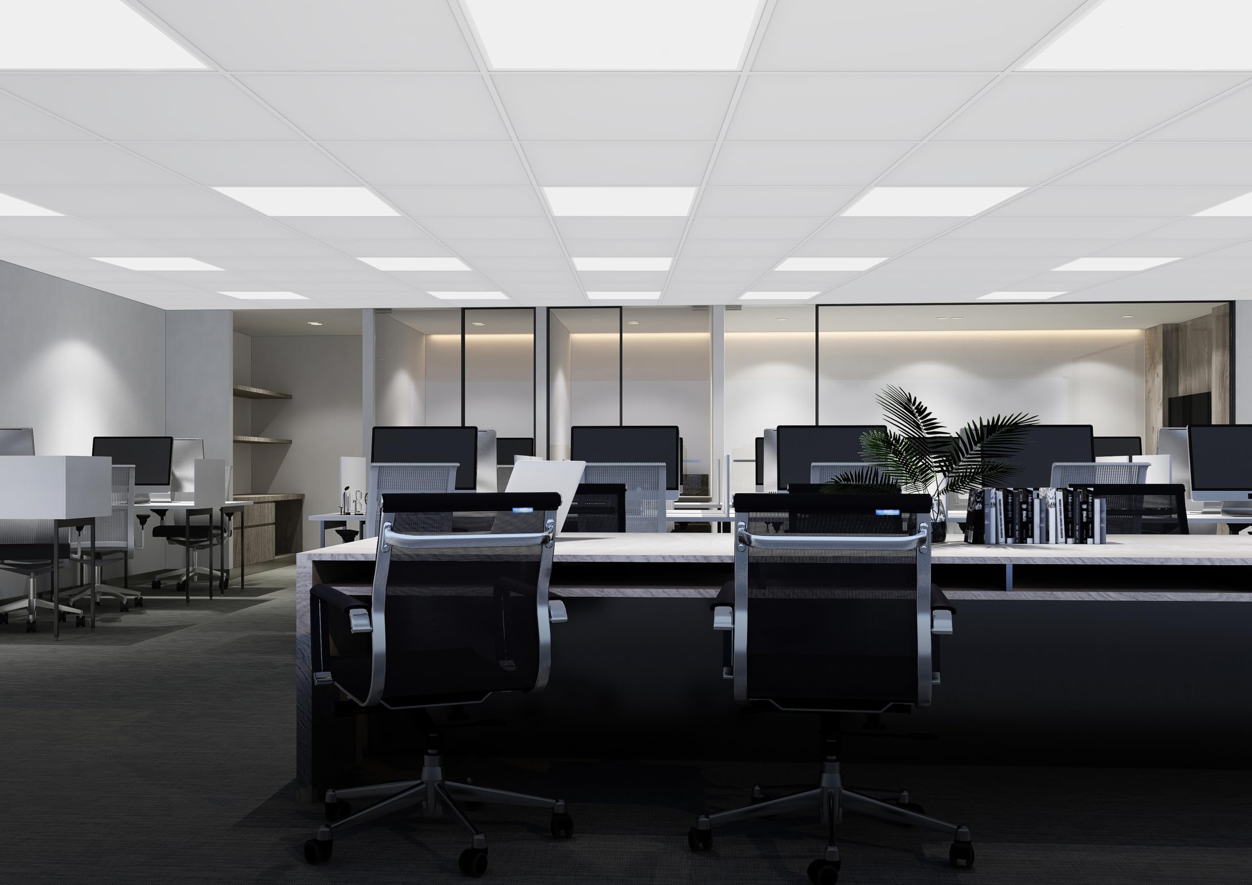 Flat Panel Led Office Fixtures 2 Ft. X 4 Ft. LED Flat Panel Light