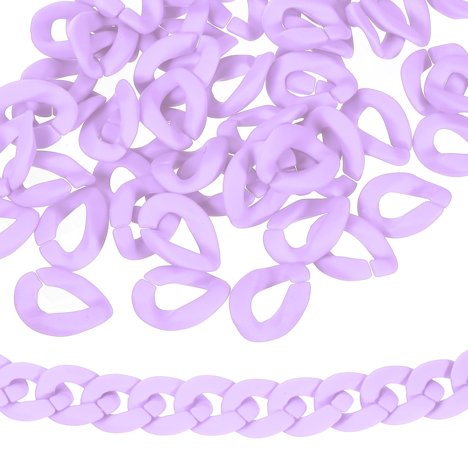 Amazon.com: uxcell 50Pcs Acrylic Linking Chain Rings, 23mm Plastic ...