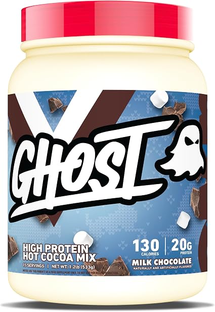 Amazon.com: GHOST High Protein Hot Cocoa Drink Mix, Milk Chocolate ...