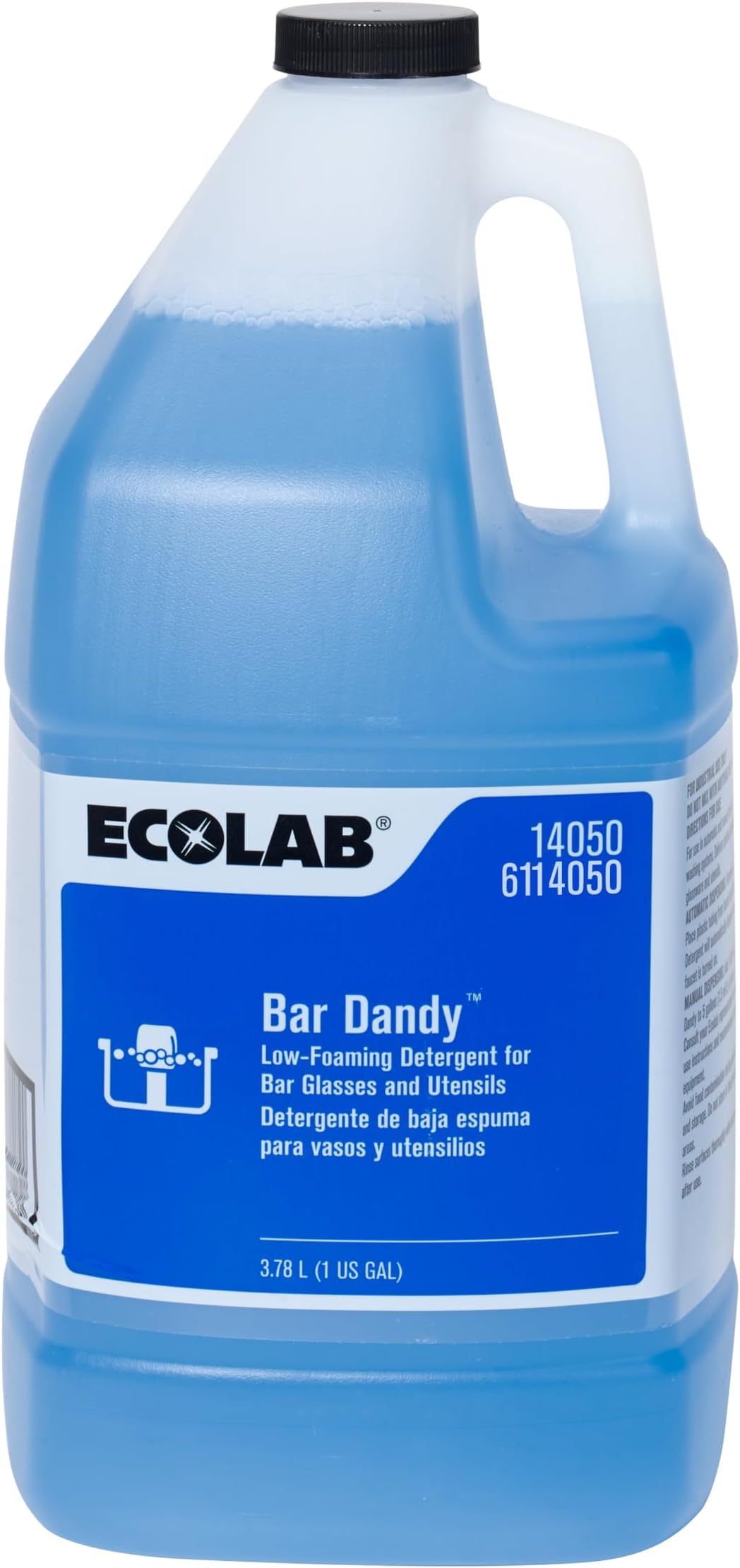 Amazon.com: Ecolab Bar Dandy™ Low-Foaming Detergent for Bar Glasses and ...