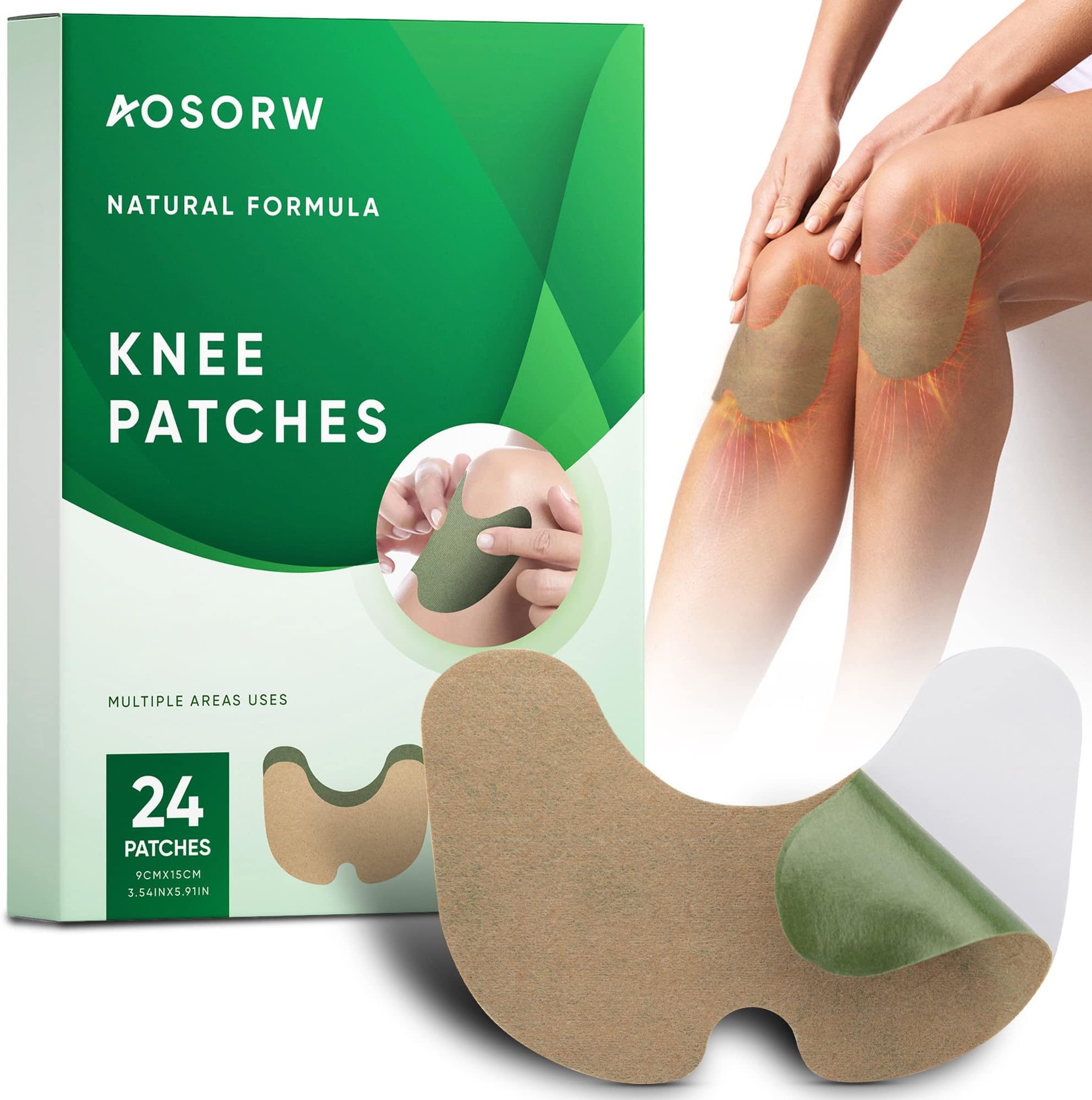 Amazon.com: 40 Counts Knee Relief Patches, Natural Knee Patches, Knee ...