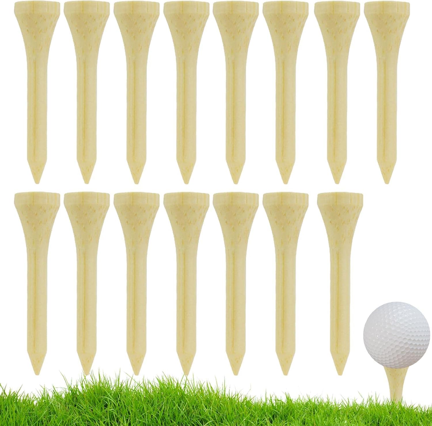 Professional Bamboo Golf Tees - Bamboo Tees Pack of 100,Golf Tees ...