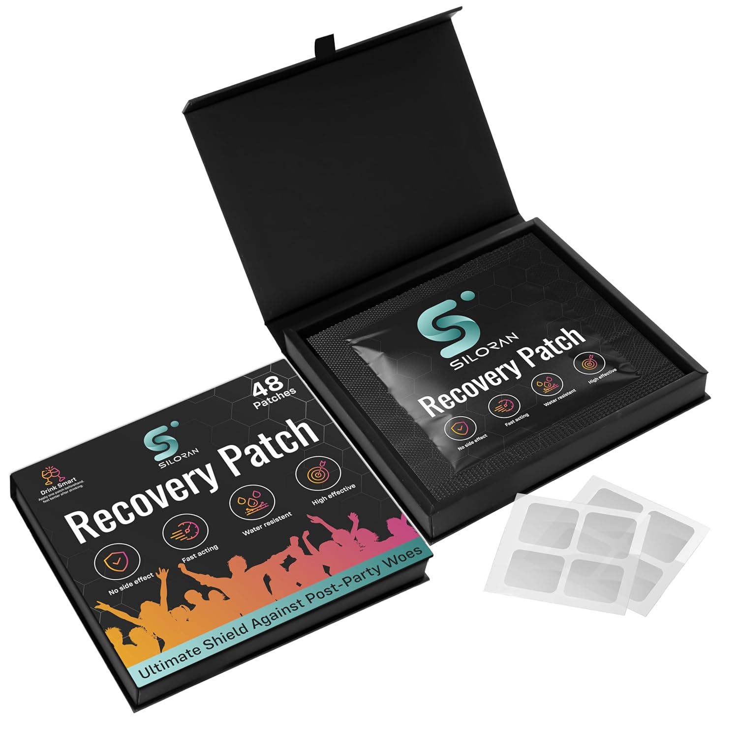 Amazon.com: Siloran Recovery Patch - Alcohol Flush & Rescue Patch (48 ...