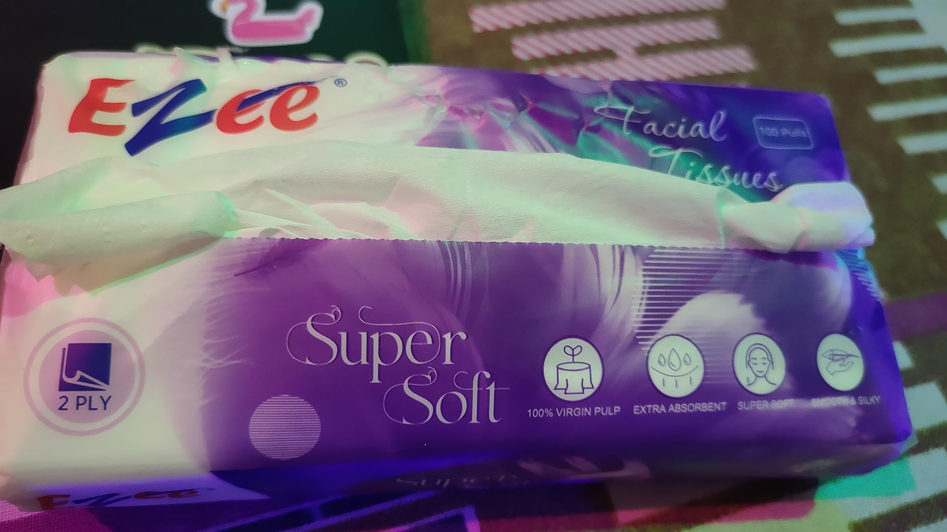 Ezee 2 Ply Facial Tissue Soft Pack 100 Pulls | Car Box Tissues - Ultrasoft, Silky & Absorbent ...