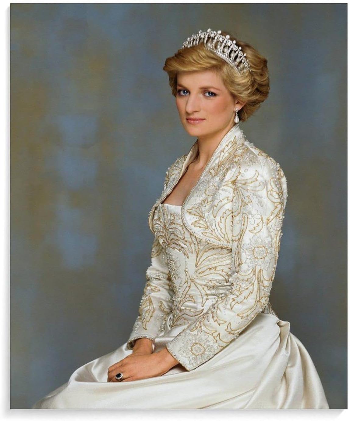 Amazon.com: Princess Diana Portrait Art Poster (5) Canvas Painting Wall ...