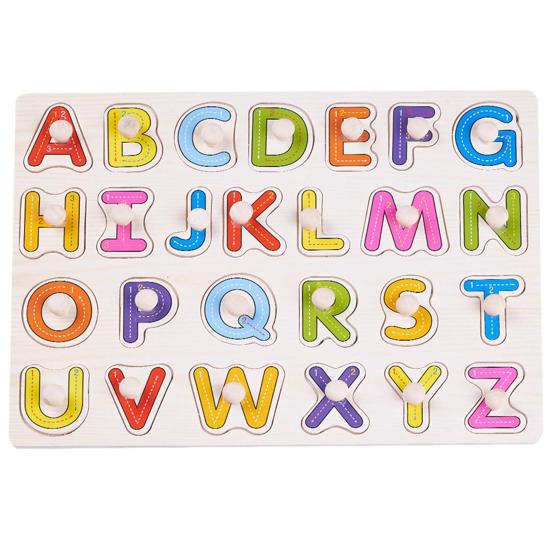 Buy Baybee Wooden English Alphabets and Color Learning Educational ...