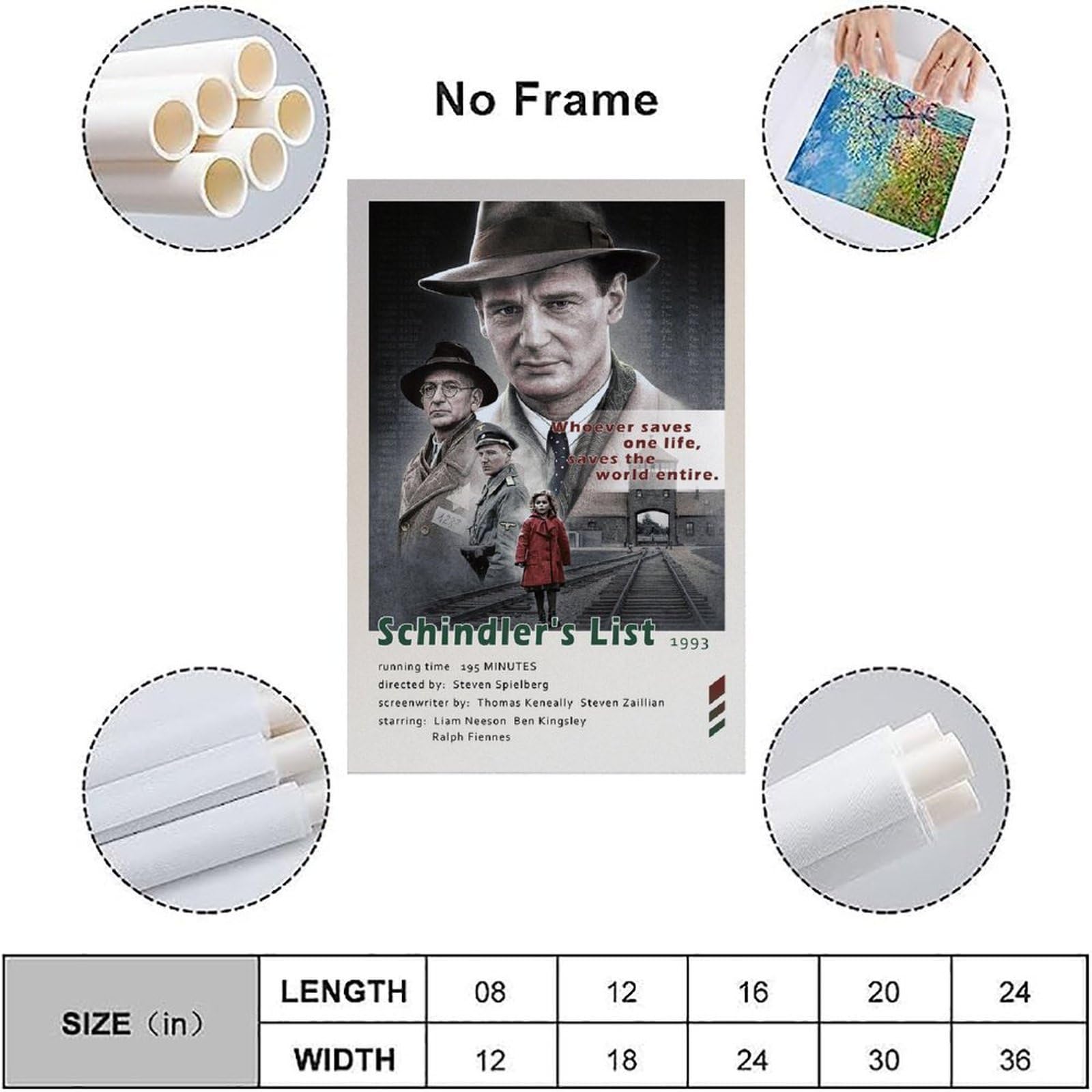 Schindlers List Minimalistische Poster