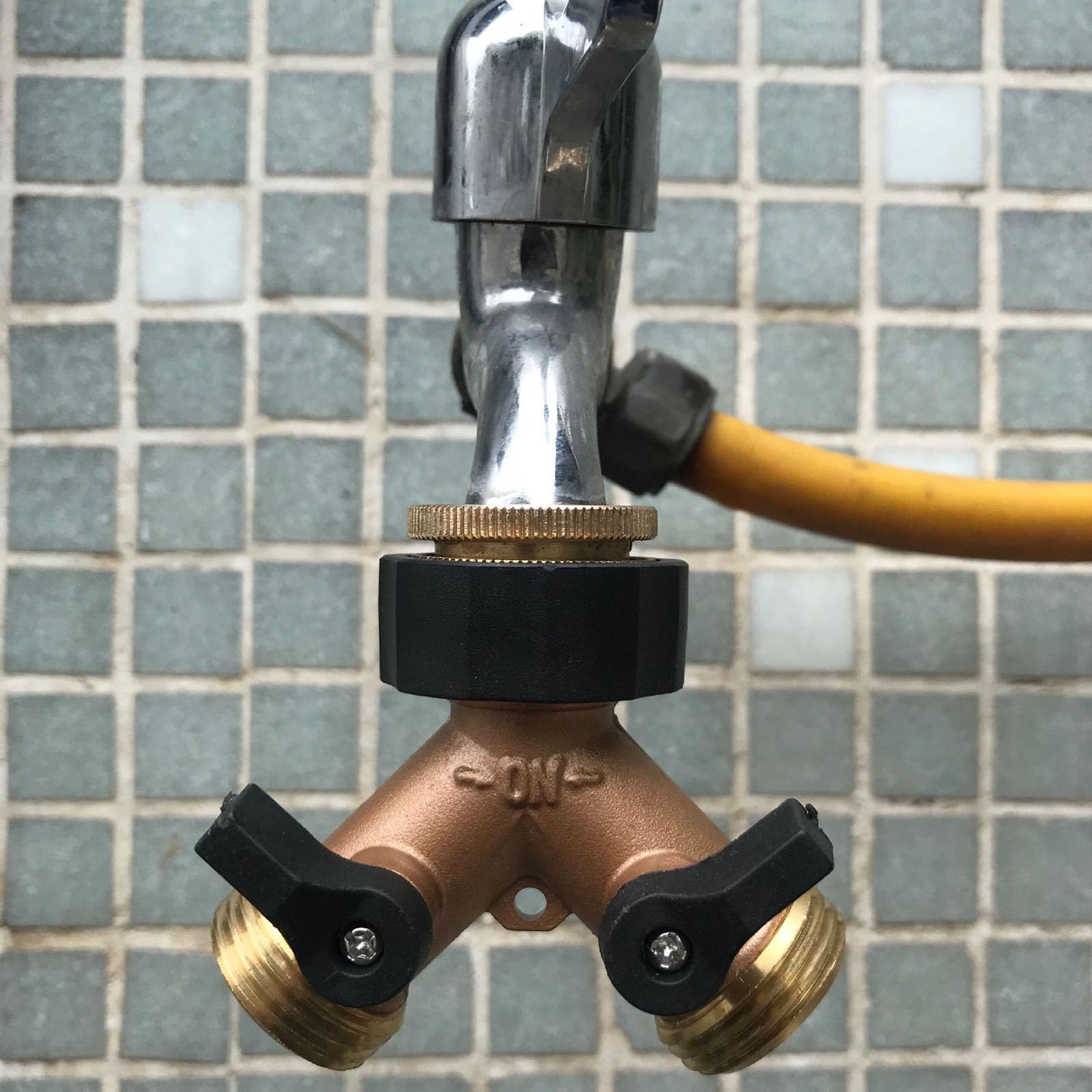 ZQSFPK 3/4″ Tap Y Splitter Brass Hose Connector,Hosepipe Connectors ...