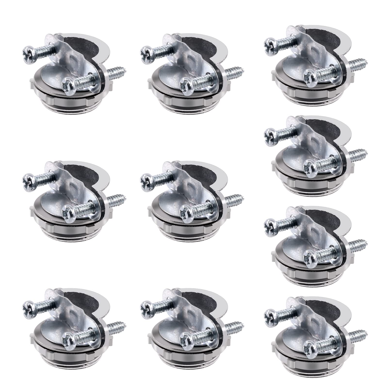 Hilitchi 10Pcs 3/4" Clamp Type Cable Connectors Assortment Kit, Clamp ...