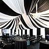 Amazon.com : Black Ceiling Drapes Wedding Arch Draping Fabric Chiffon ...