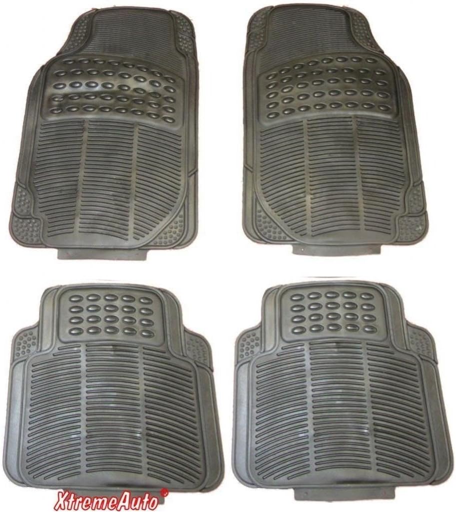 XtremeAuto® Universal Fit Full Set of Front & Rear Rubber Car MATS ...
