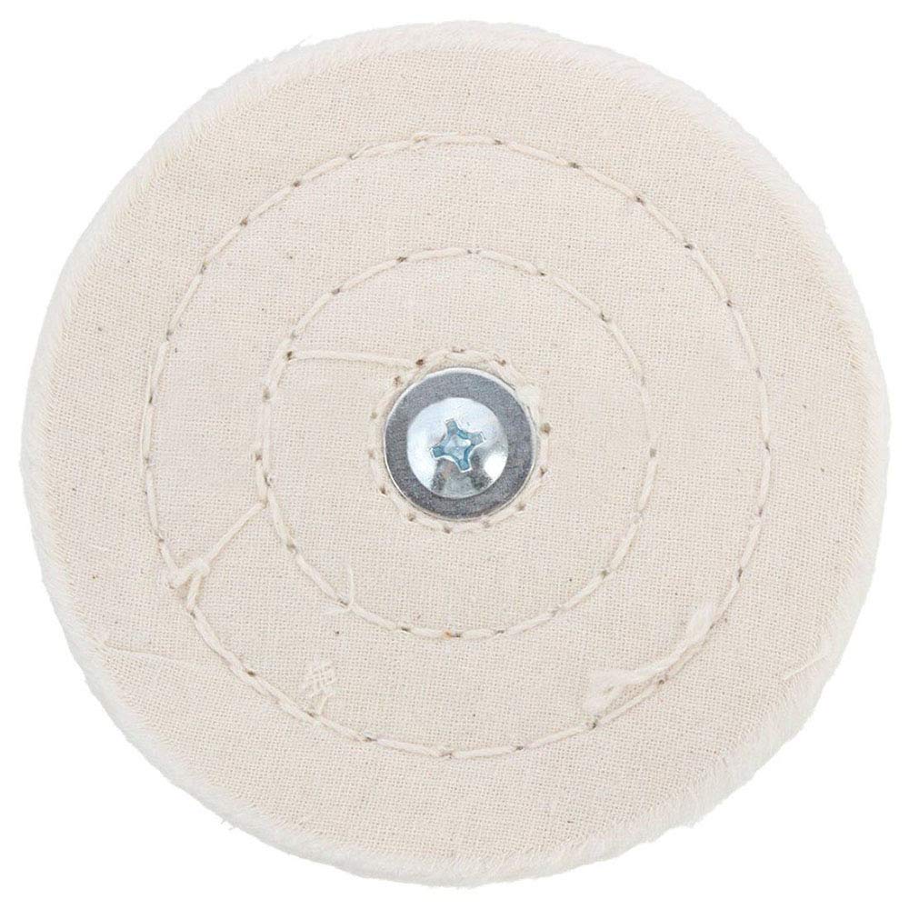 Snapklik.com : 4 Inch Polishing Buffing Wheels White Cotton For Bench ...