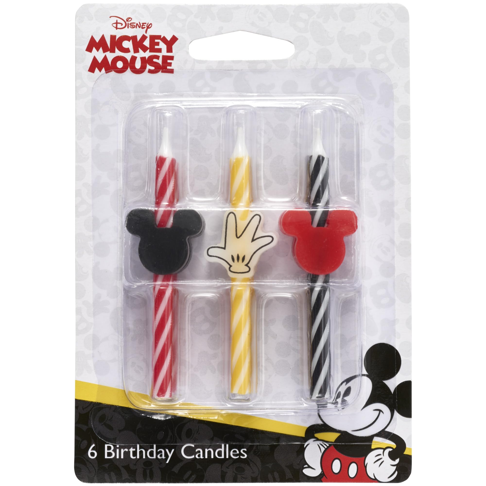 Snapklik.com : Disneys Mickey Mouse Birthday Cake Candles 6 Birthday ...