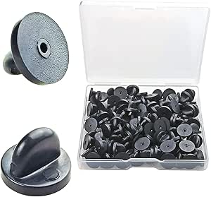 Amazon.com: 100pcs PVC Rubber Pin Backs, Rubber Lapel Pin Backs for ...