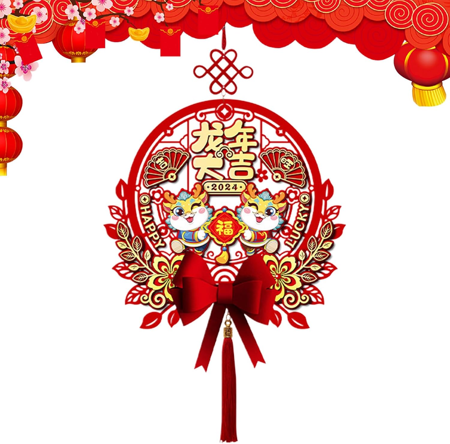 Chinese New Year Dragon Door Decor,Chinese New Year Door Sign - Dragon ...