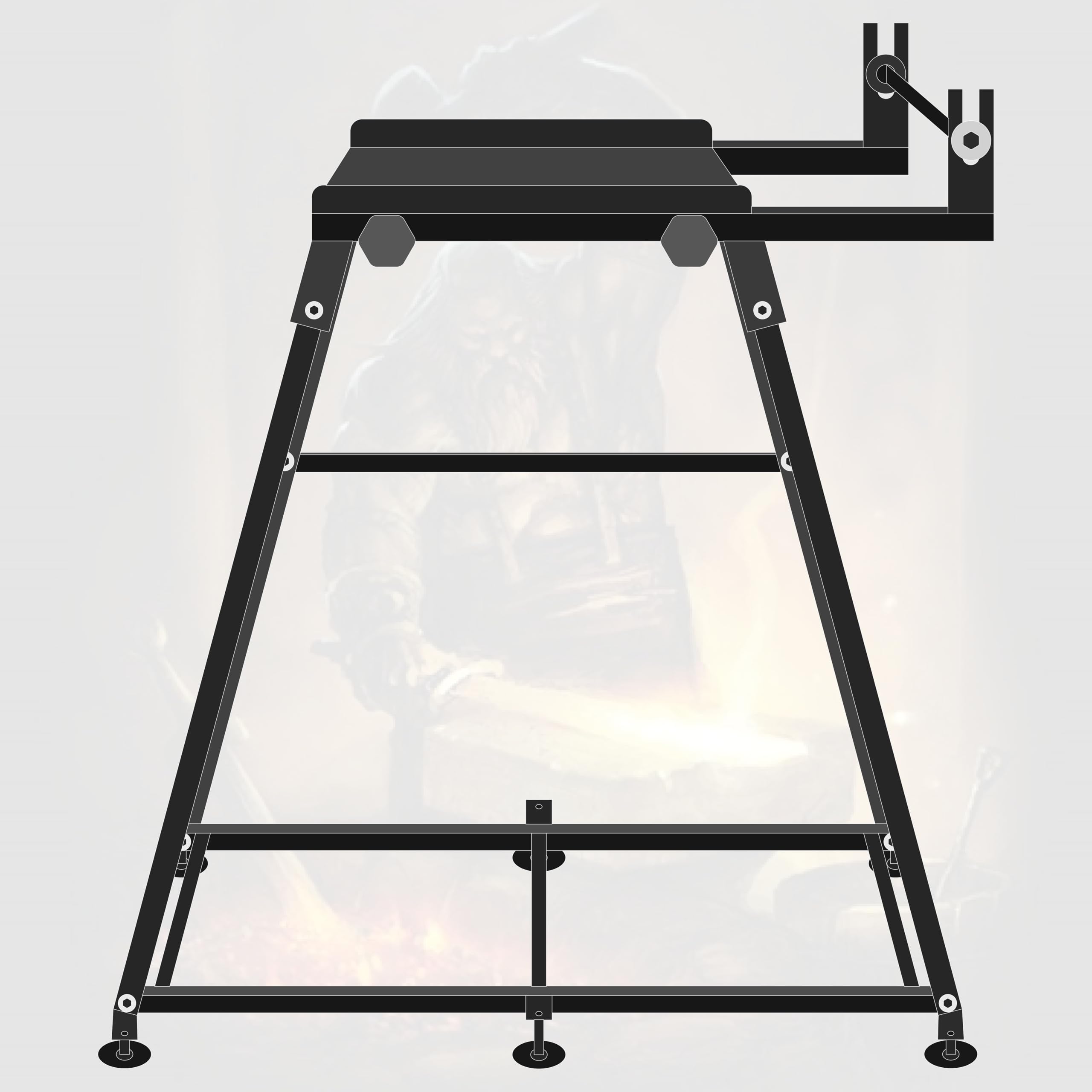 Amazon.com: Simond Store - Propane Forge Stand 12" X 12" Heavy-Duty ...