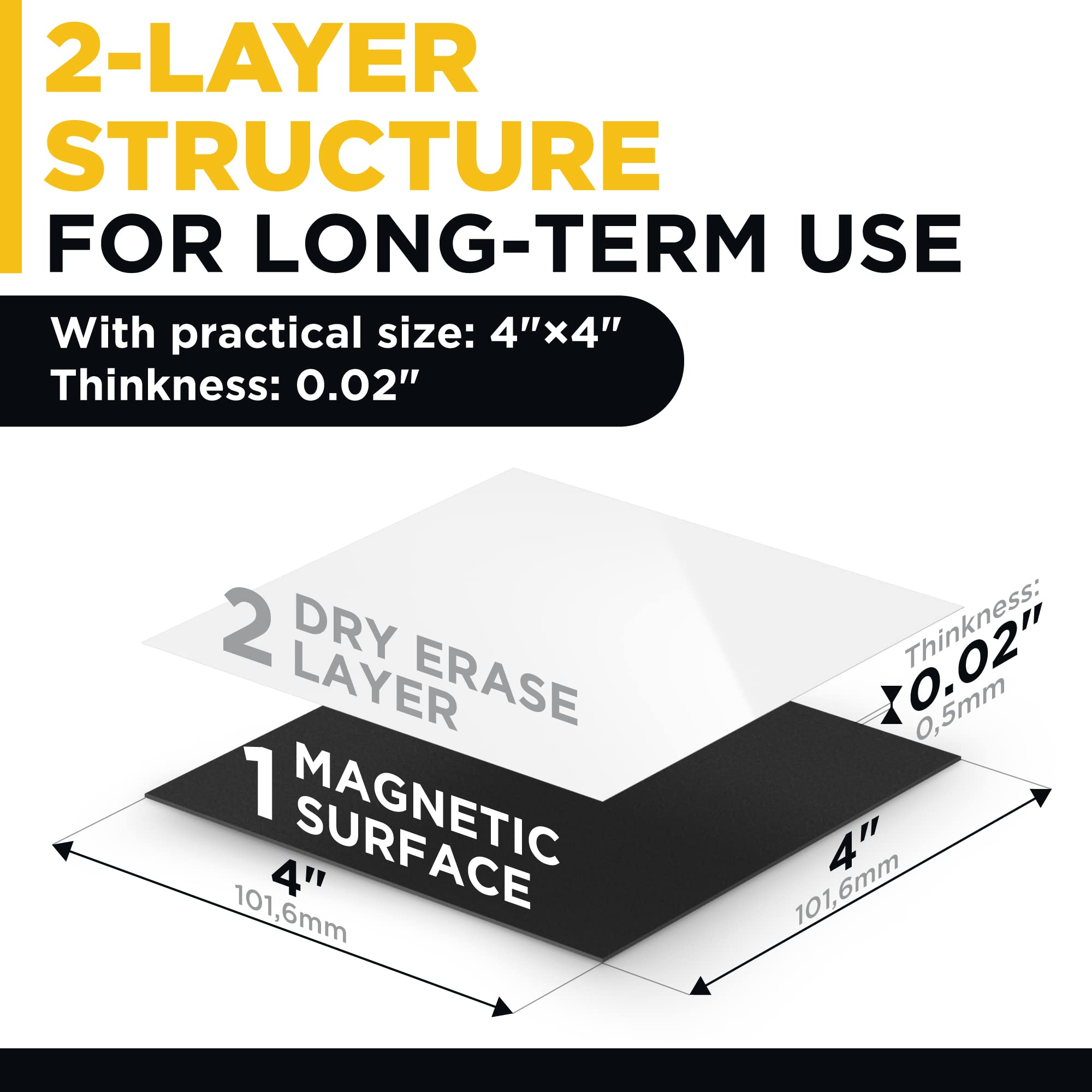 Snapklik.com : Dry Erase Magnetic Labels - Reusable Sticky Notes ...