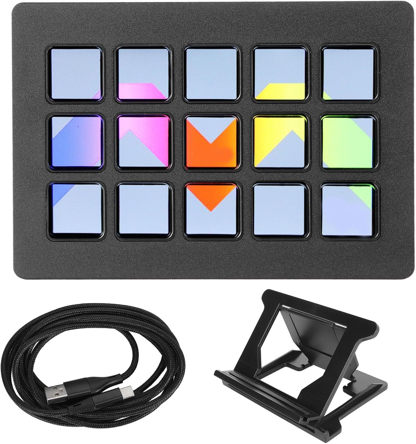 Amazon.com: Gugxiom LCD Custom Keyboard, 15 Keys Programmable Keypad ...