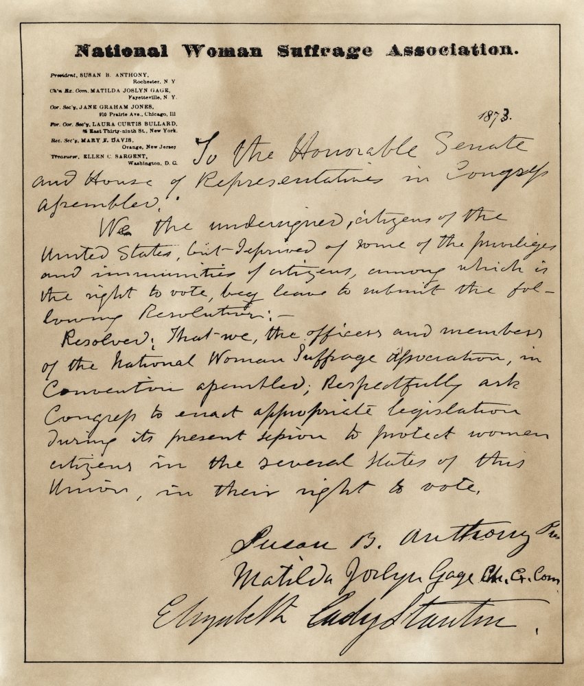 National Womans Suffrage Association