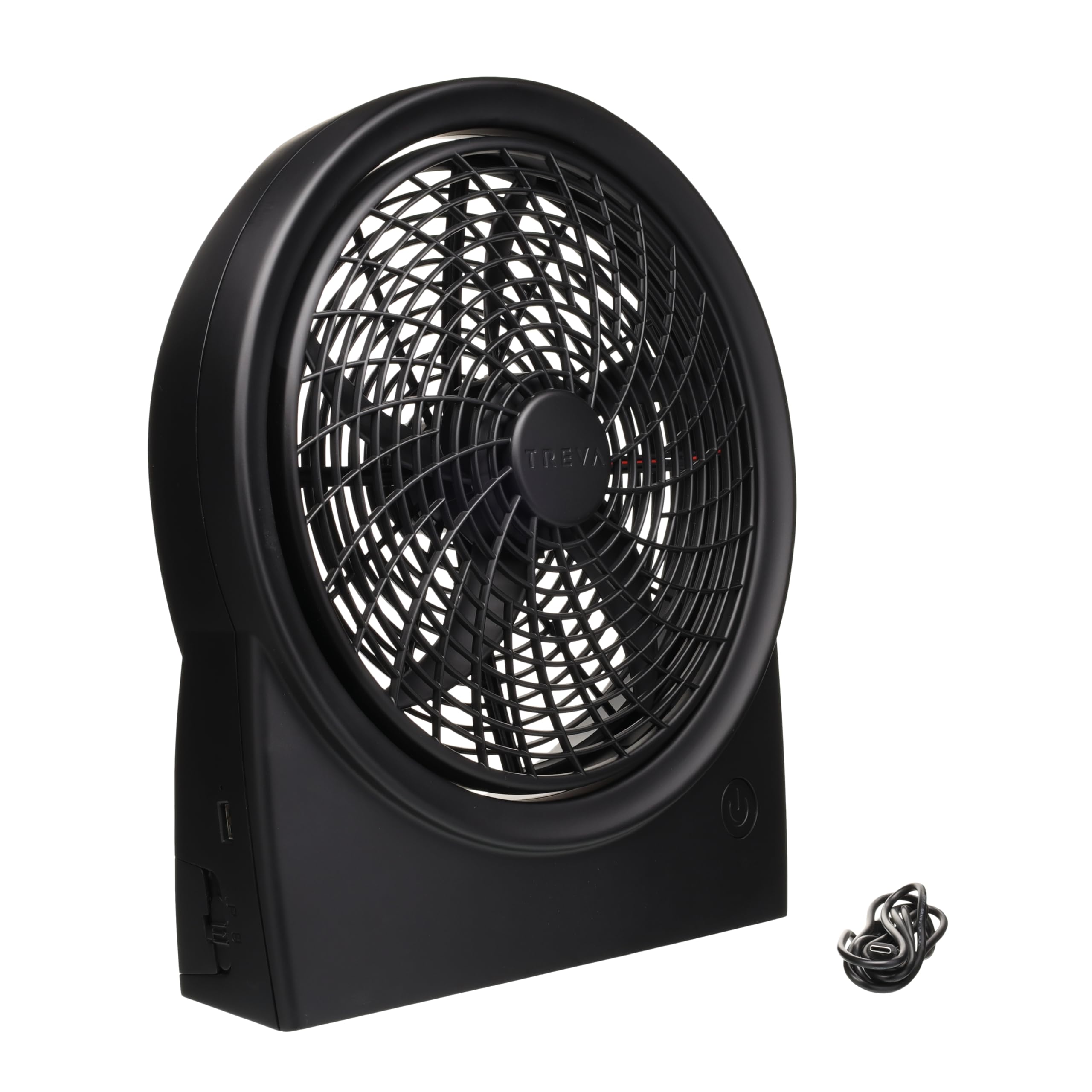 Amazon.com: Treva 10 Inch Portable Rechargeable Fan & Battery Powered ...