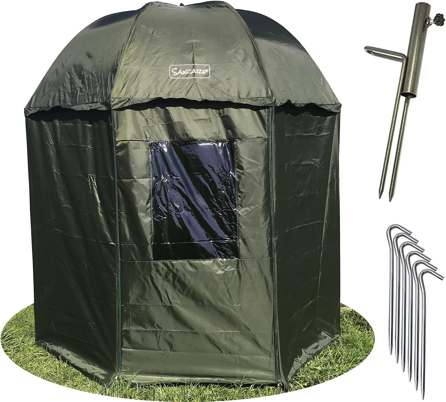 NECO SAXCARP Fishing Umbrella Tent 250 cm with Wind Protection for 3 ...