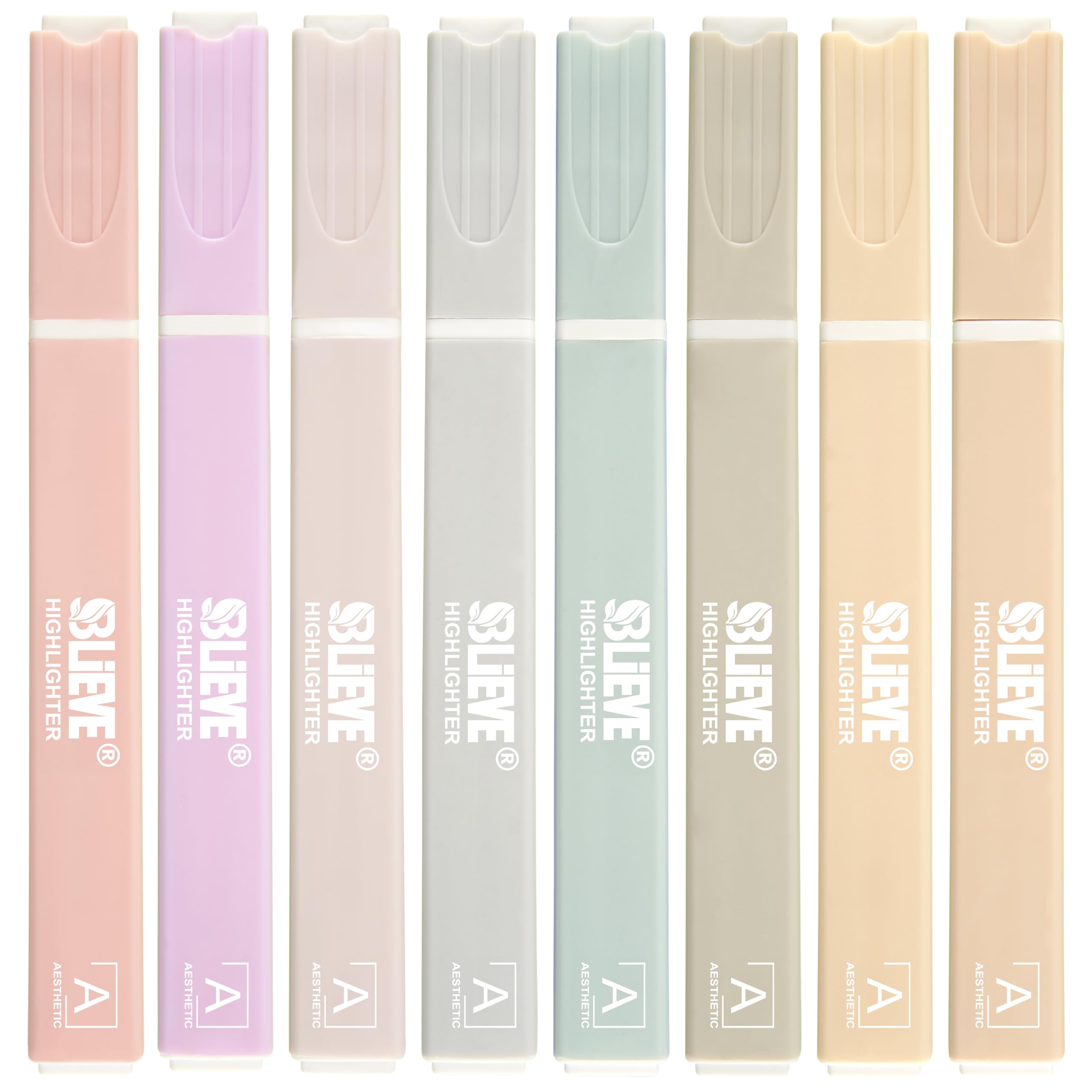 Amazon.com: BLIEVE- Aesthetic Highlighters No Bleed Through Assorted ...