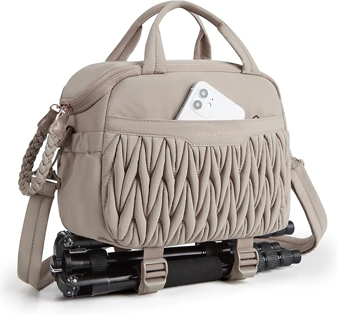 Amazon.com : BAGSMART Camera Sling Bag, Portable Small Camera Bags for ...